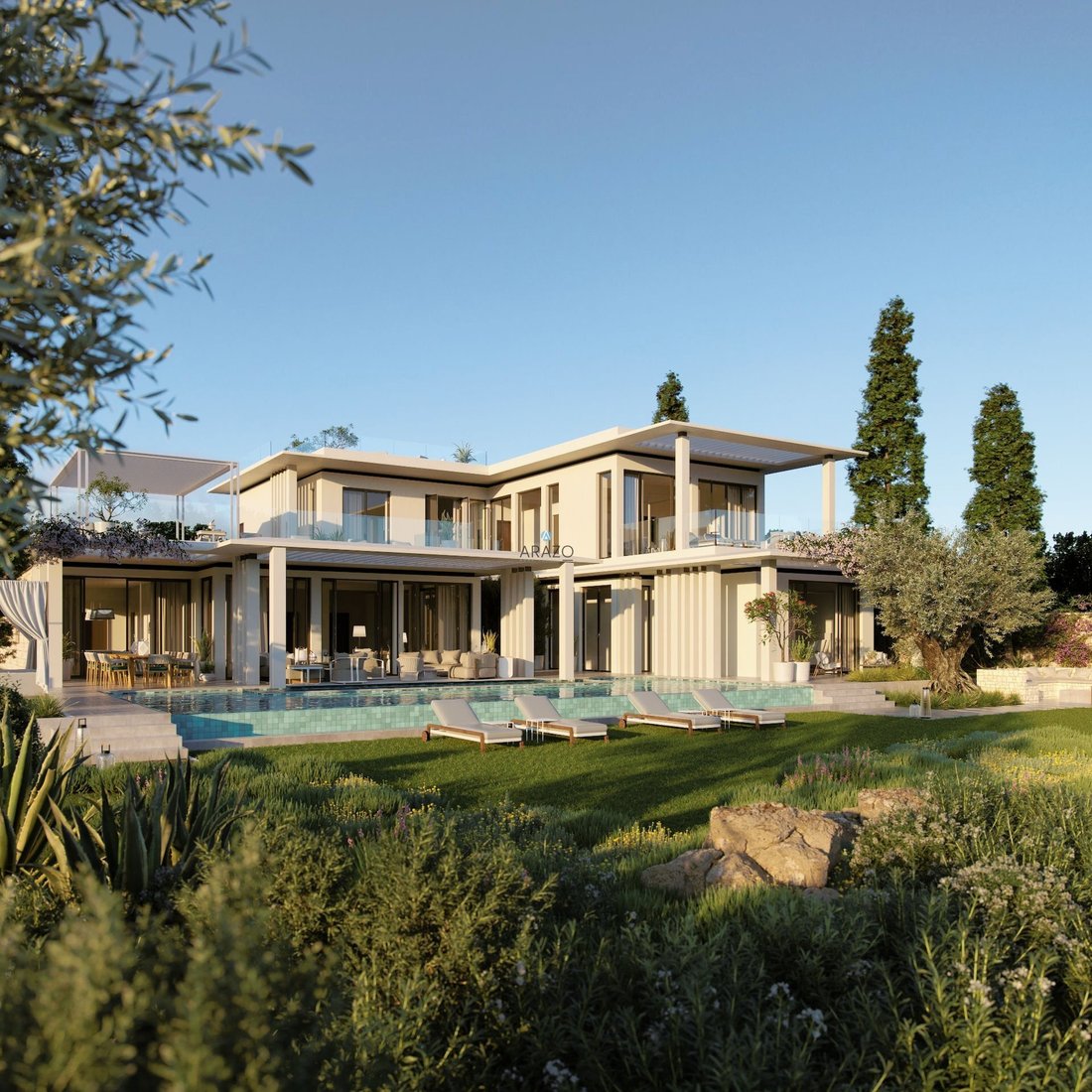 Luxury Detached Villa In Zakaki, Limassol In Tserkezoi, Limassol ...