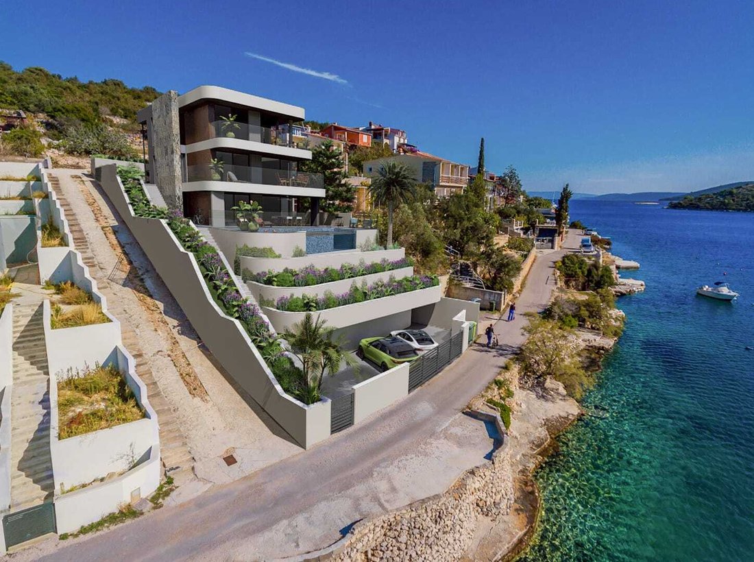 First Line Modern Luxury Villa In Vinišće, Split Dalmatia County ...