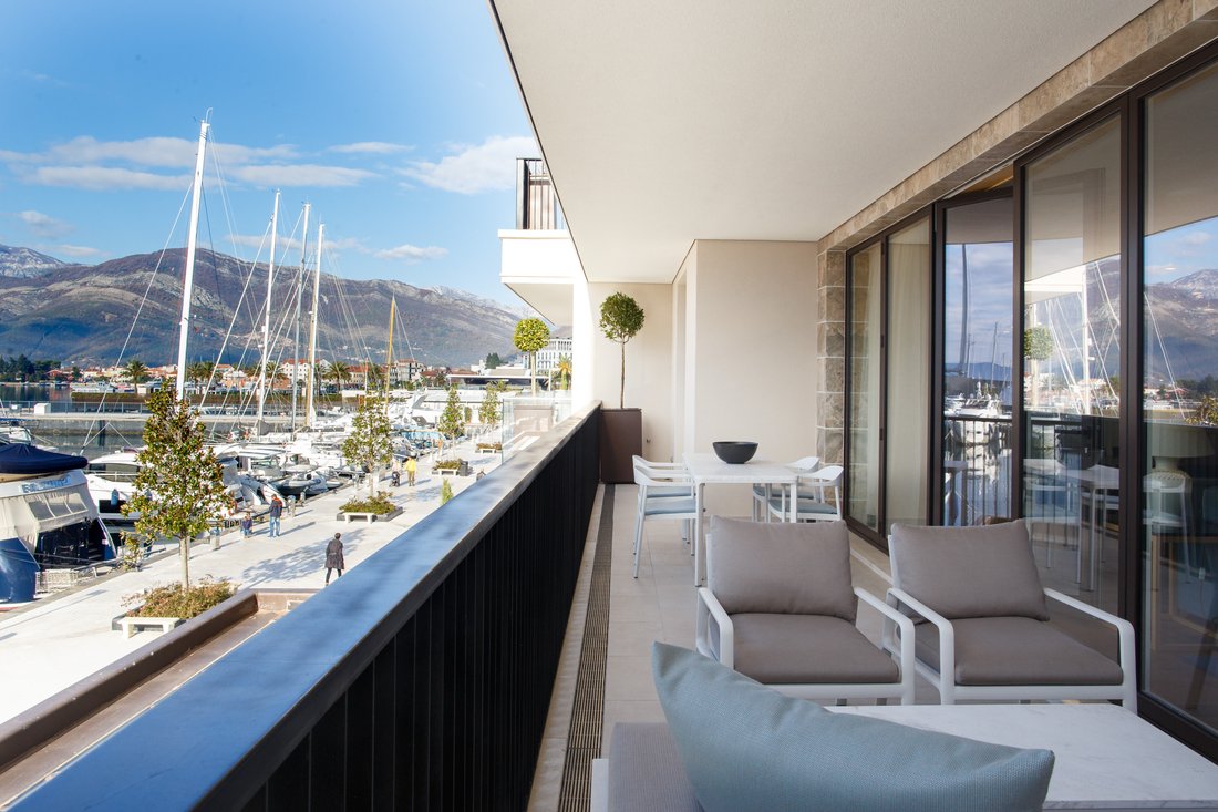 Waterfront Apartment In Porto In Tivat, Tivat Municipality, Montenegro ...