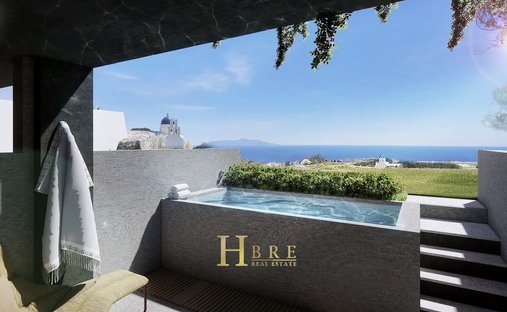 Luxury panoramic / scenic view apartments for sale in Thira, Aegean ...