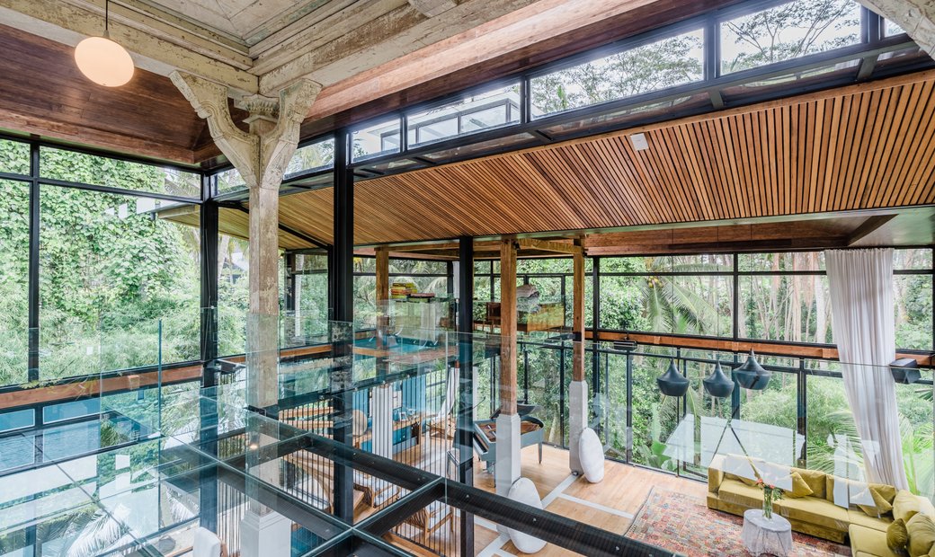 Modern Glass Villa With Breathtaking Jungle Views, In Ubud, Bali ...