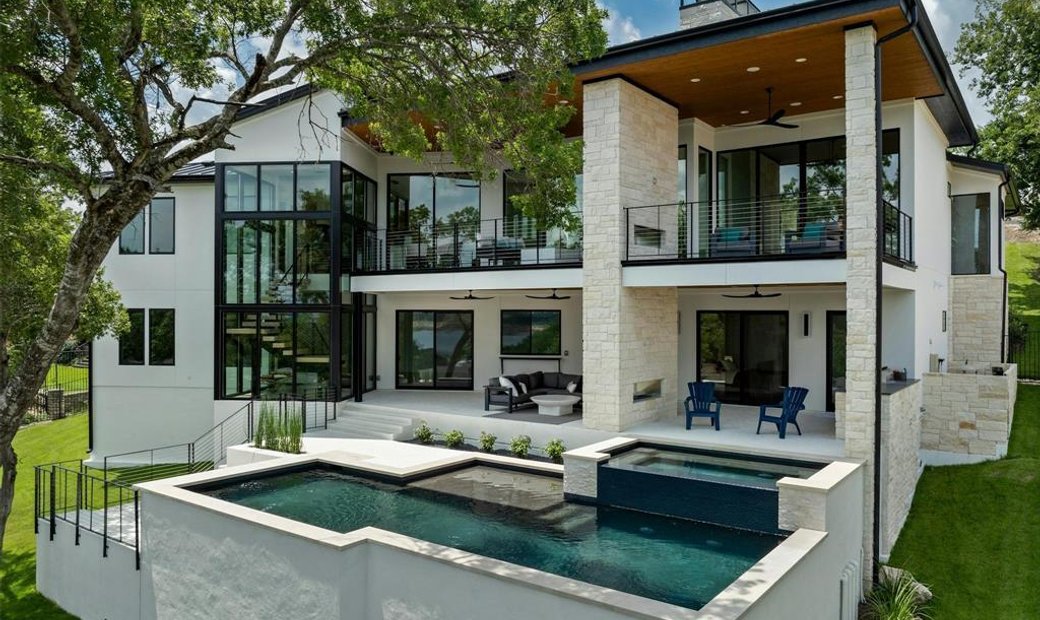 Breathtaking Modern Estate Home With Views In The Hills, Texas, United ...