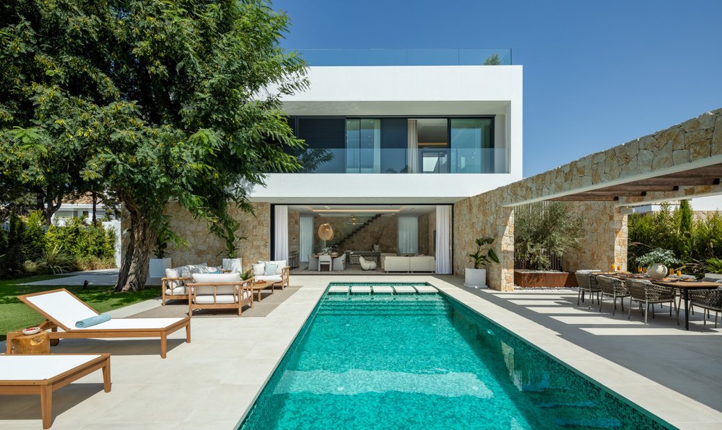 New Contemporary Villa Steps To The Beach In San In Marbella, Andalusia ...