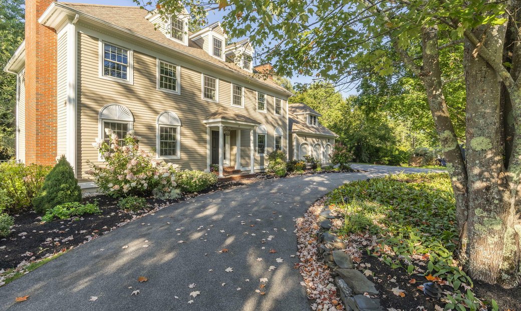 Sophisticated Hip Roof Colonial In Coveted In Cumberland, Maine, United ...