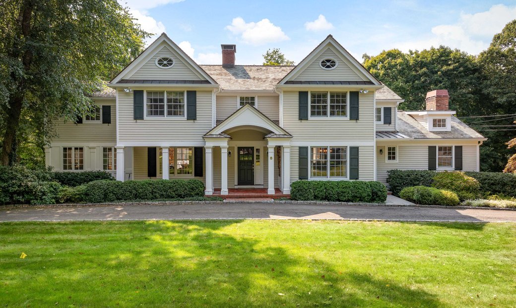 Beautiful Center Hall Colonial On A In Greenwich, Connecticut, United ...