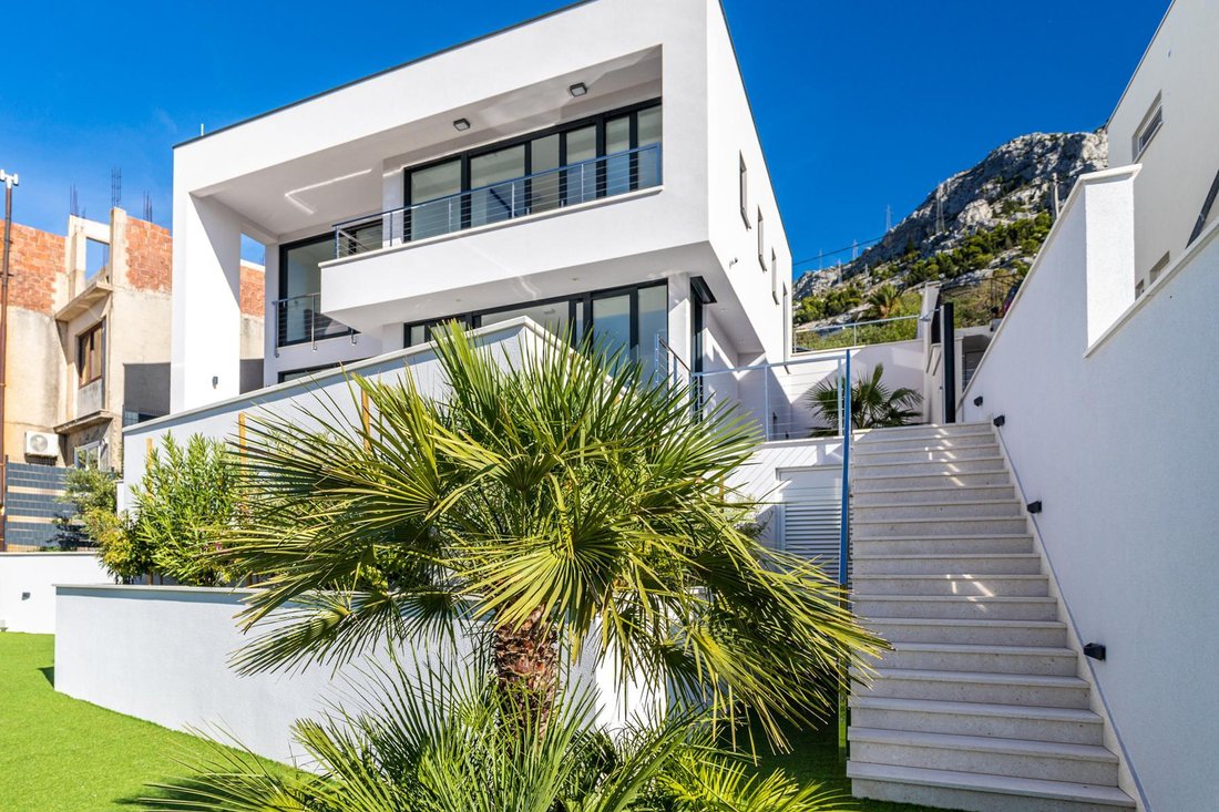 Brela, A Modern Villa With A Panoramic In Brela, Split Dalmatia County ...