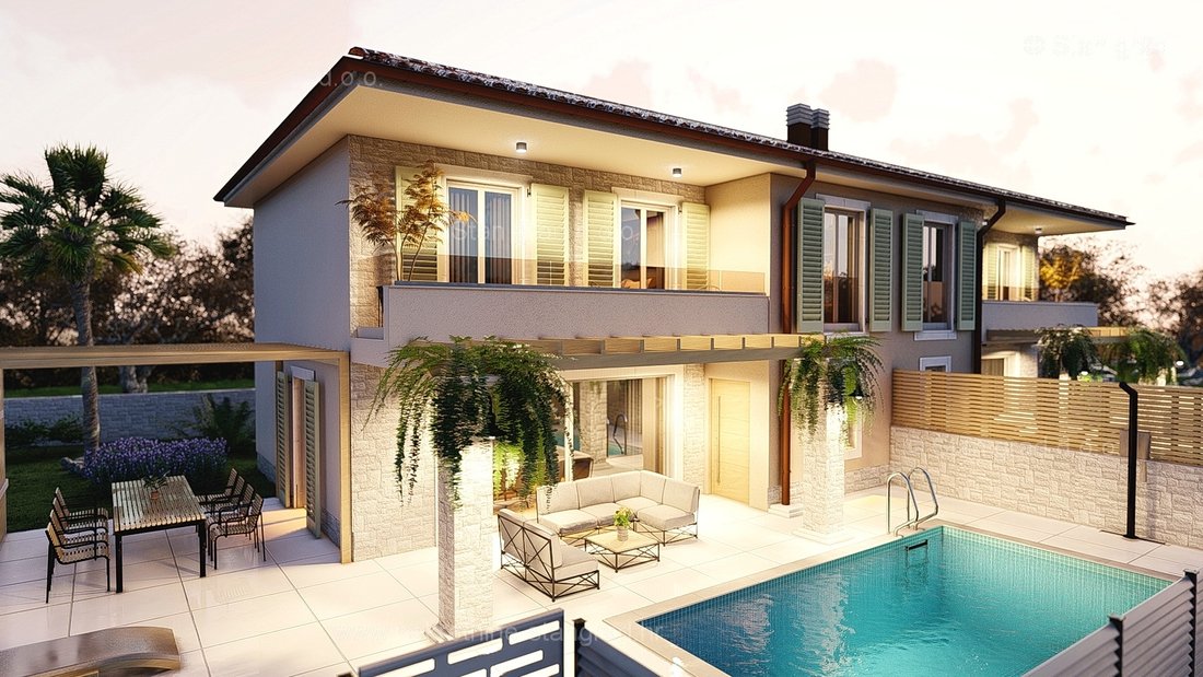 Malinska, New Building In Sveti Ivan, Primorje Gorski Kotar County ...