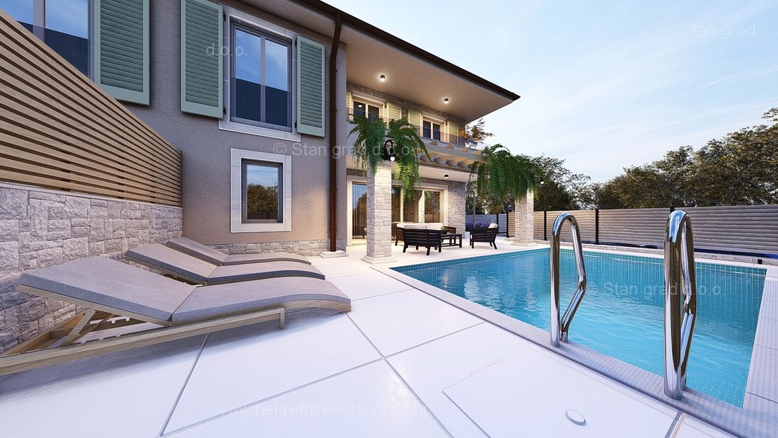 Malinska, New Building In Sveti Ivan, Primorje Gorski Kotar County ...