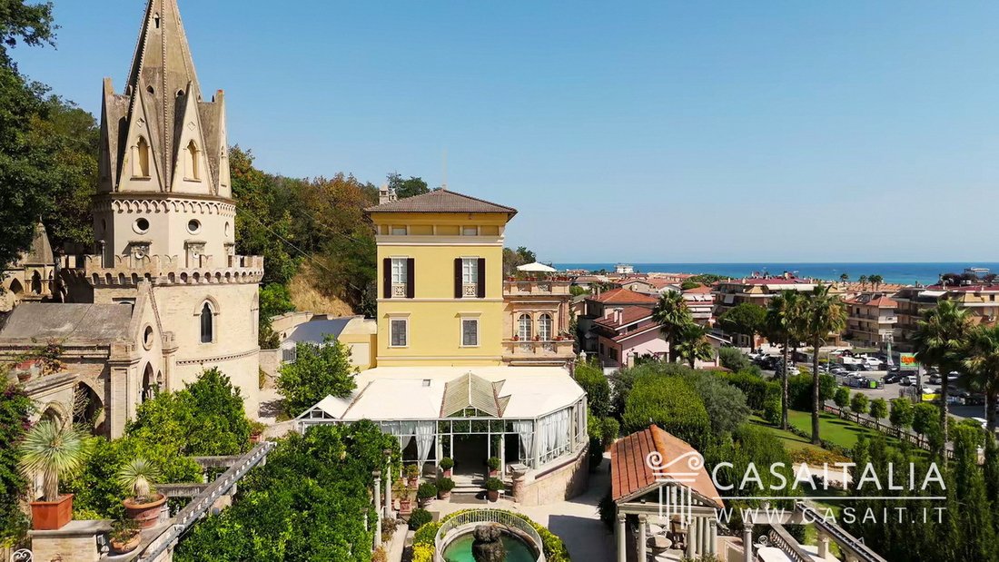 Historic Villa With Sea View, Private Church In Cupra Marittima, Marche ...
