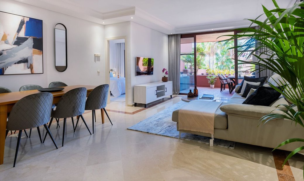 Luxuriously Redesigned One Level Apartment With In Estepona, Andalusia ...