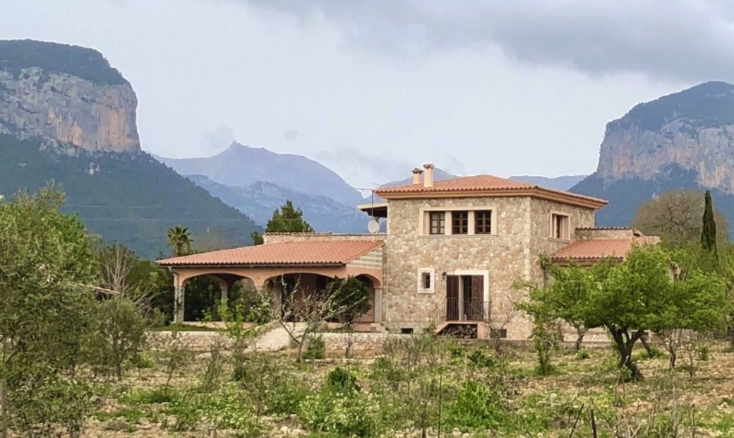 Country House With Amazing Mountain Views In In Alaró, Balearic Islands ...