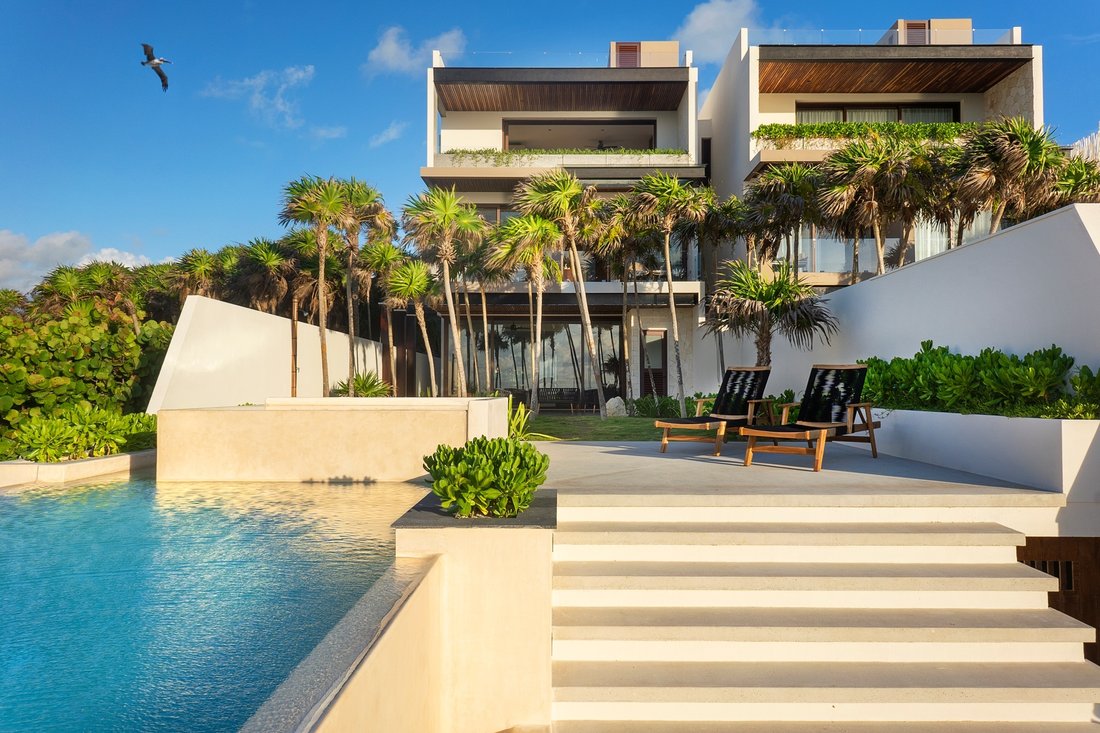 Exquisite Ocean Front Tulum Villa Casa Vani 4 In Quintana Roo, Mexico ...