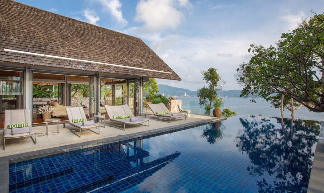 Luxury Oceanfront Villa With Sunset Ocean View At In Kamala, Phuket ...