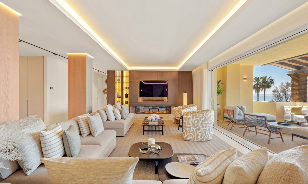 Refurbished Beachfront Exquisite Duplex Penthouse In Marbella ...