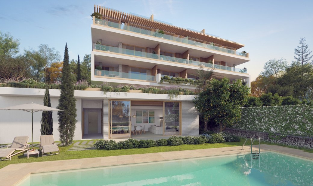 Am Ende Der Küste, Wo Die Erde Sanft In Torremolinos, Andalusien ...