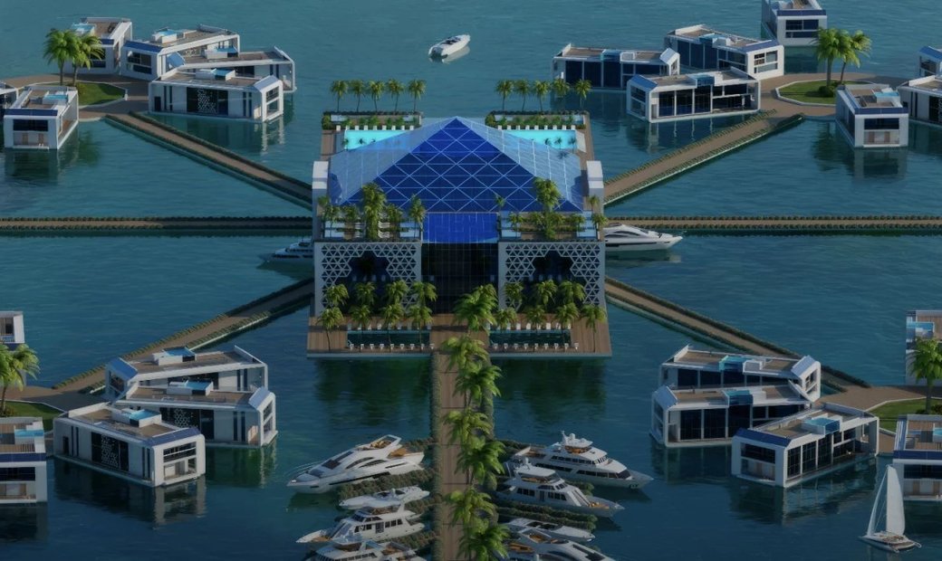 Kempinski Floating Water Boat Villa In Dubai, Dubai, United Arab ...