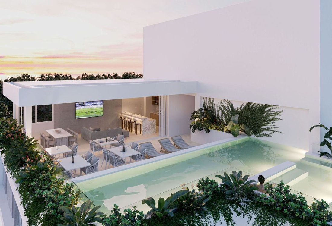 Penthouse De 238 M2, Sala Y Comedor De Doble Altura, In Mérida, Yucatan ...