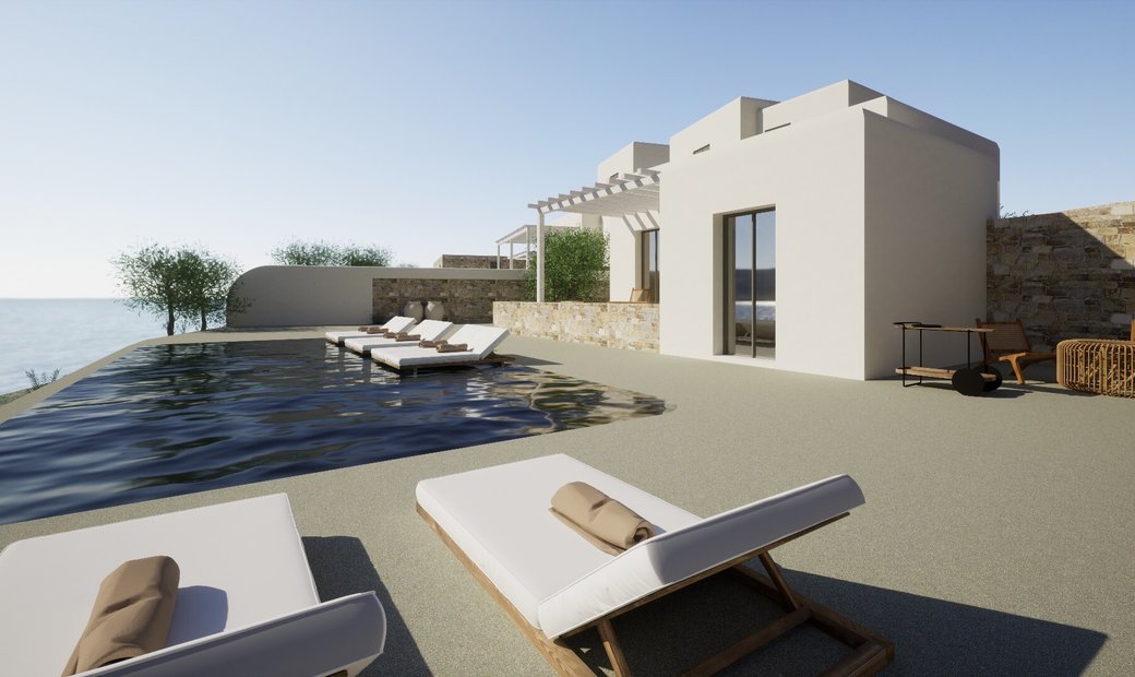 Luxury 260sqm Residence With Swimming Pool In Paros Ii In Piso Livadi ...
