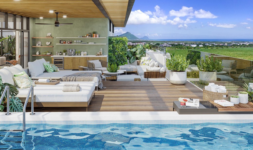 Smart City Penthouse For In Flic En Flac, Rivière Noire District ...