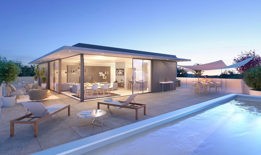 Incredible Downtown Roof Terrace With In Montpellier, Occitanie, France ...