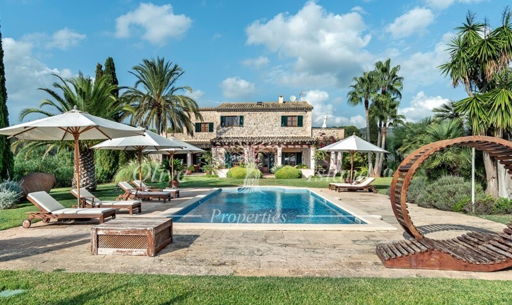 Wonderful Rustic Villa With Gardens, Pool In Calvia, Balearic Islands ...