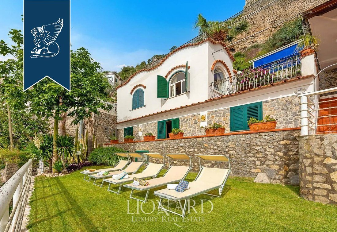 Sea Facing Property With A Pool On The In Conca Dei Marini, Campania ...