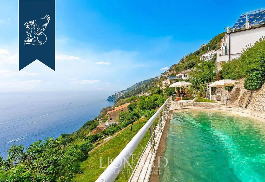 Sea Facing Property With A Pool On The In Conca Dei Marini, Campania ...