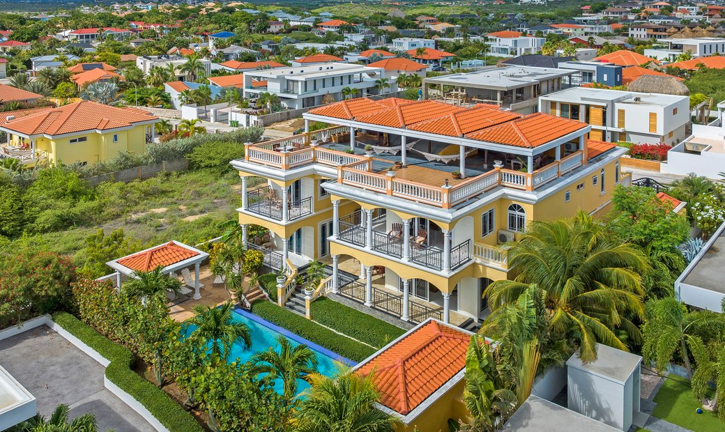 Exquisite Mansion With Caribbean Sea View At In Jan Thiel, Curaçao ...