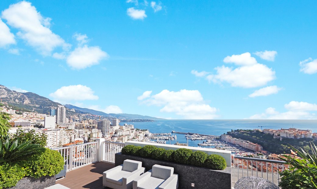 Stunning Renovated Penthouse In Monaco With Panoramic Views In Monaco ...