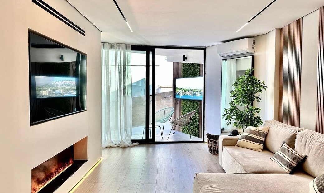Beautiful Modern Apartment With Partial In Santa Ponça, Balearic ...