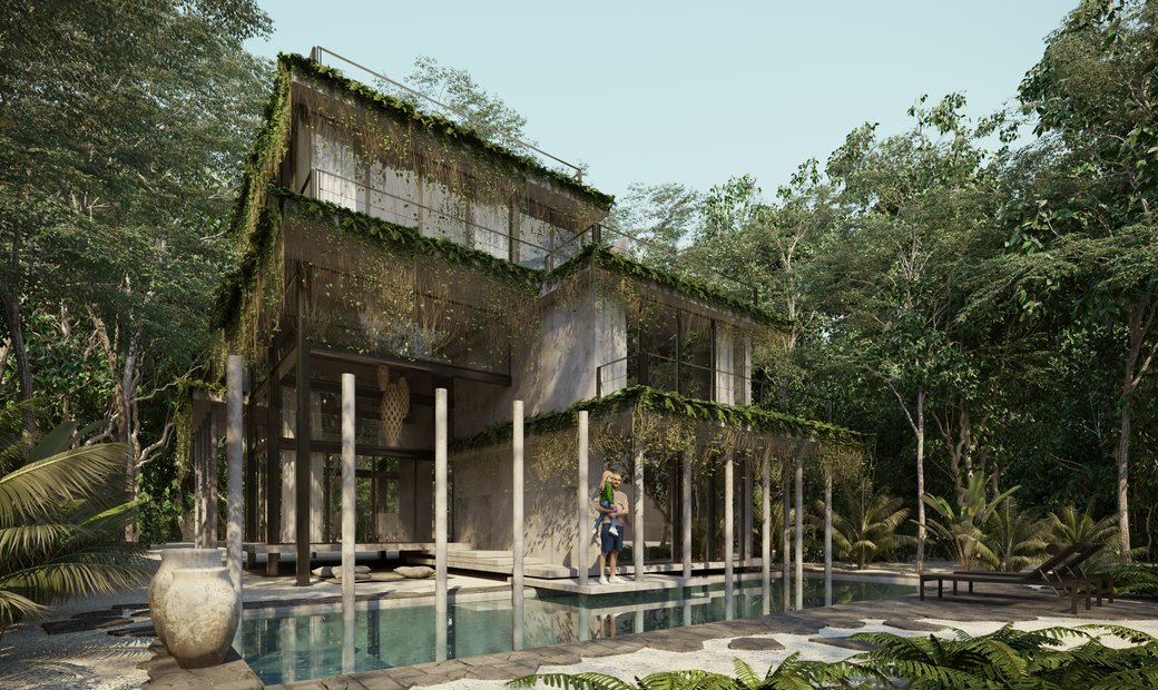 Stunning Villa With Unique Design For En Alma Tulum Hotel, Quintana Roo ...