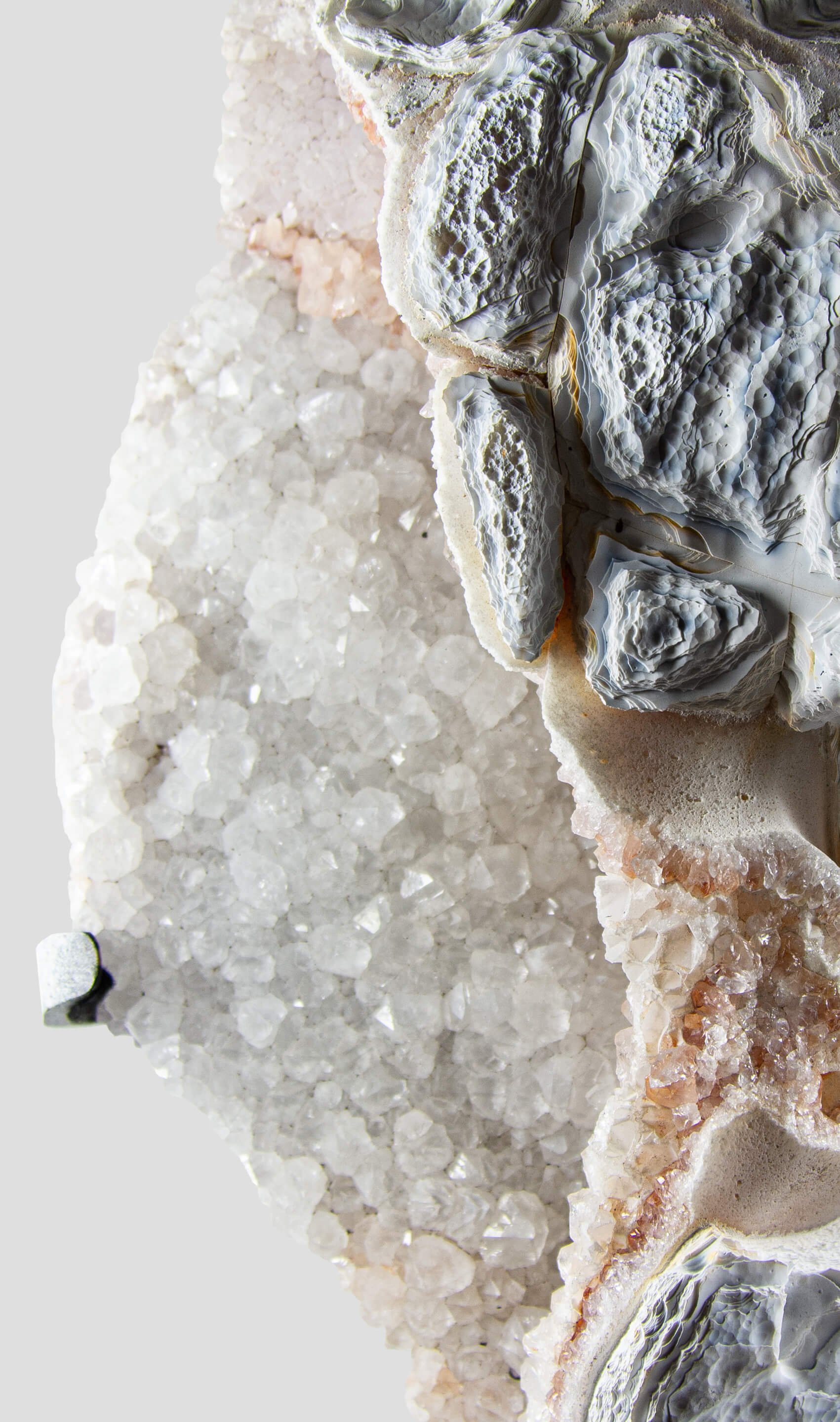 White Quartz Geode In Chrome Base In Scorton, England, United Kingdom ...