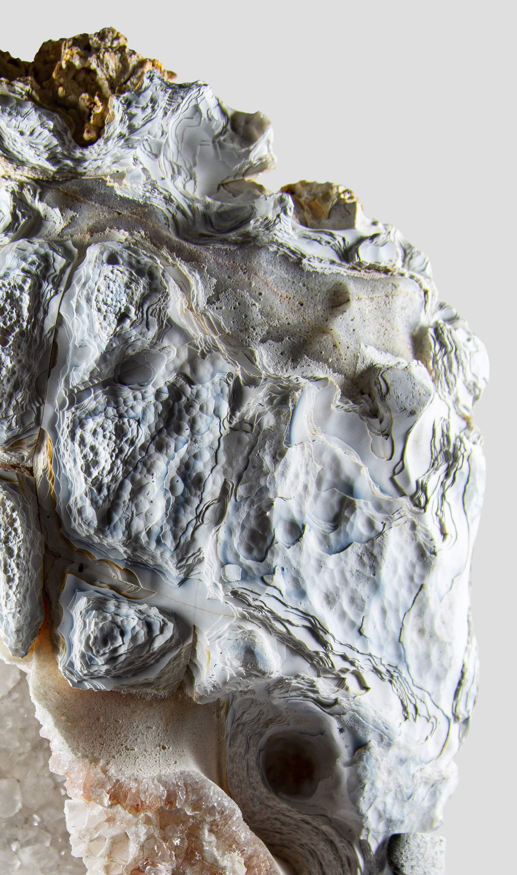 White Quartz Geode In Chrome Base In Scorton, England, United Kingdom ...