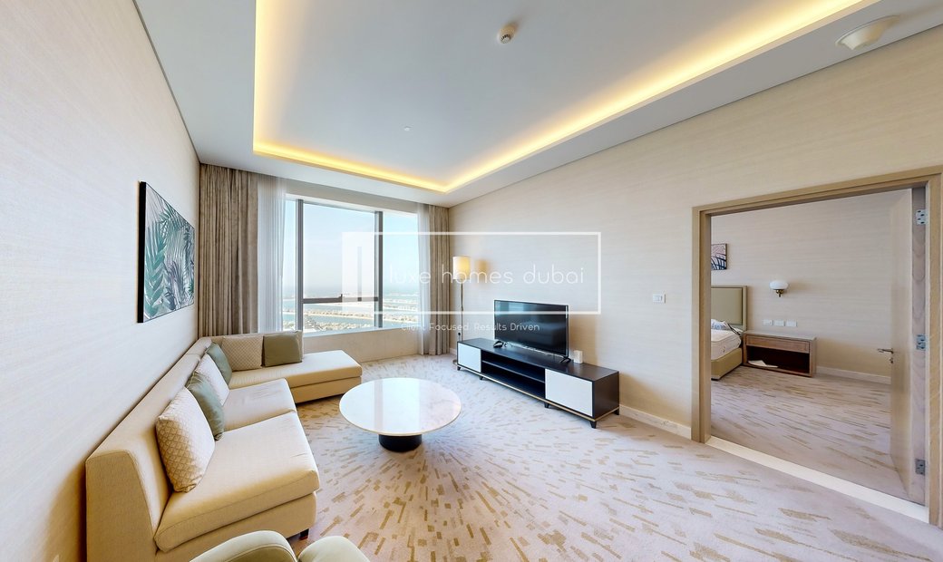 Prime Location| Full Palm Views| Furnished 1 Bhk In Dubai, United Arab ...