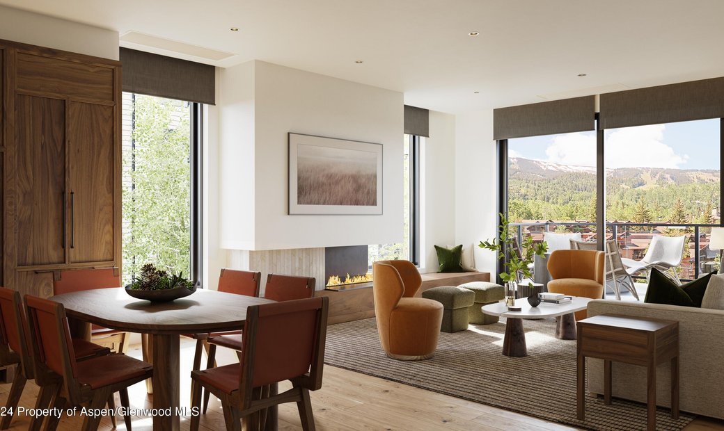 New Corner Residence On The Park Side Of In Aspen, Colorado, United ...