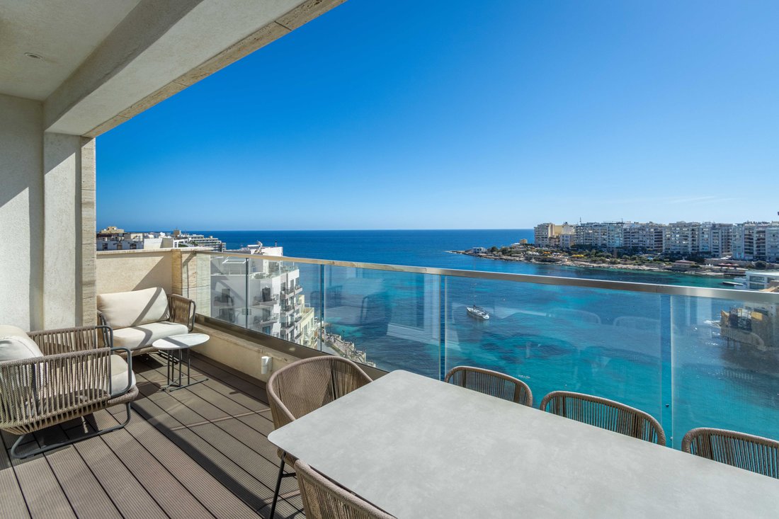 An Outstanding Seafront Penthouse With Panoramic Sea In Saint Julian's, Malta For Sale (15057878)