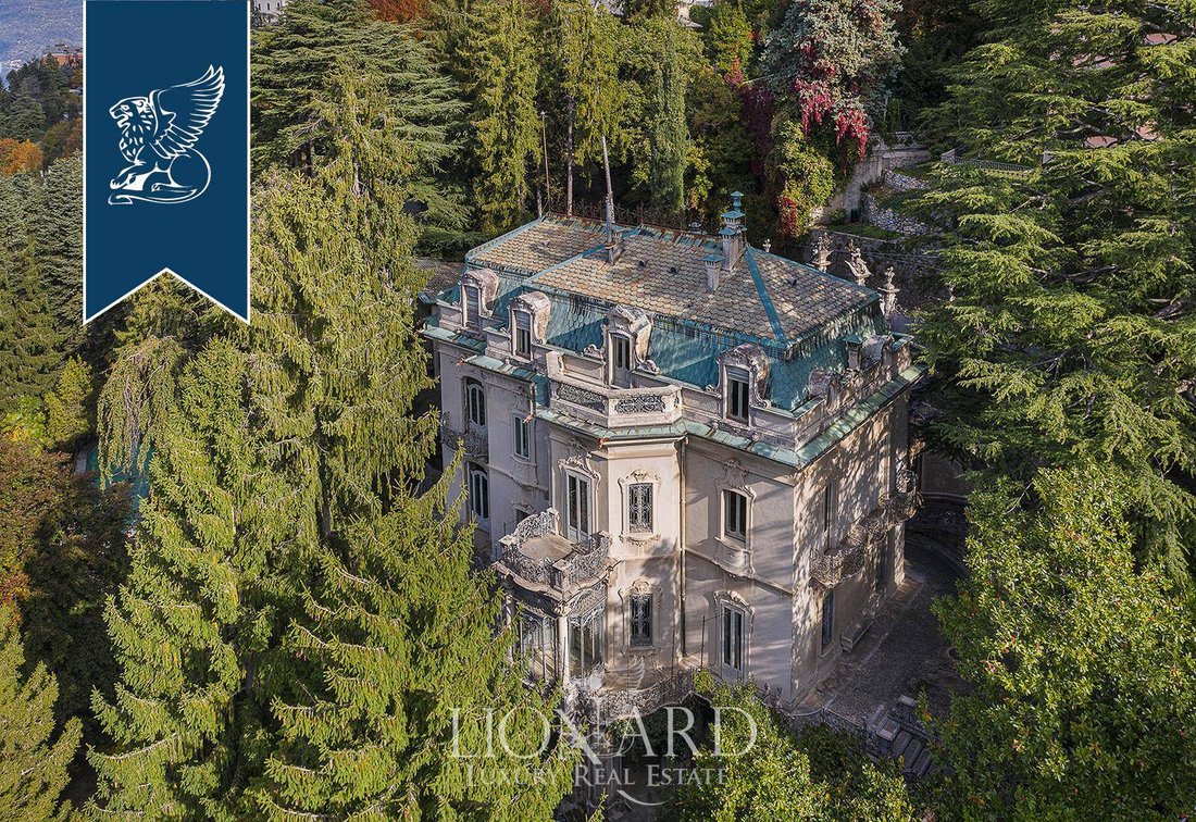 Exclusive Historical Estate With A View Of The In Brunate, Lombardy ...