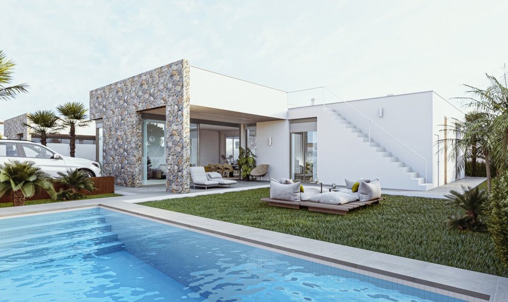 New Build Villas In Mar De Cristal In Mar De Cristal, Region Of Murcia ...