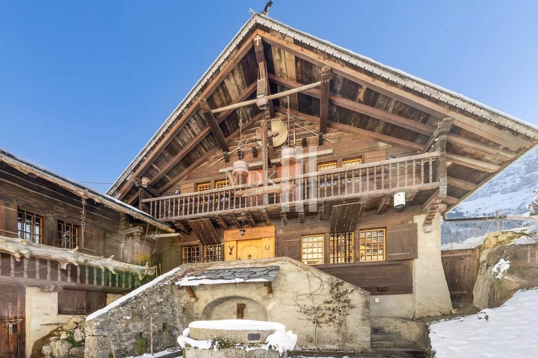 Authentic Chalet In A Quiet Area In Val D'illiez, Valais, Switzerland ...