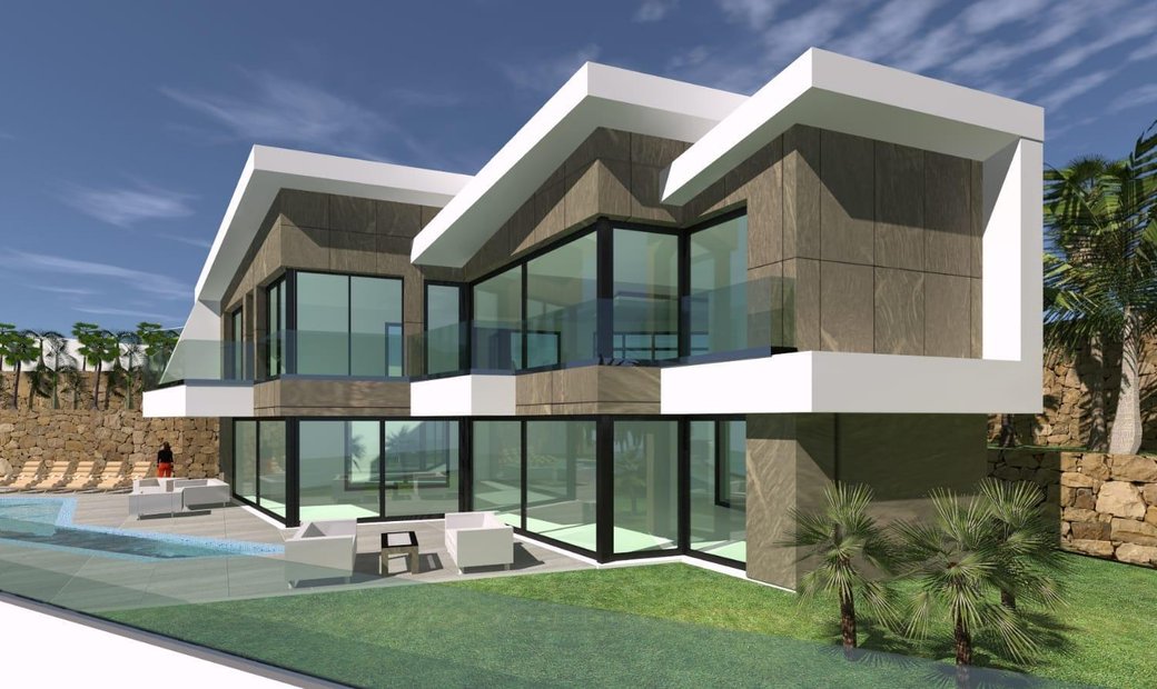 New Build Luxury Villa With Sea Views In In Calp, Valencian Community ...