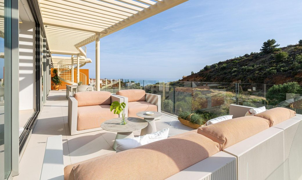 Amazing Corner Duplex Penthouse "Sky Solarium", In Mijas, Andalusia, Spain For Sale (15102189)