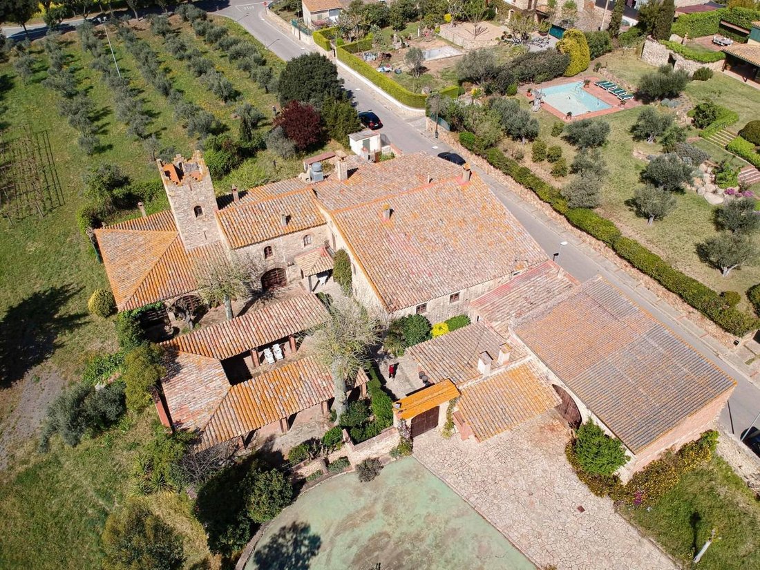 Fortified Farmhouse From The 14th Century In Platja D'aro, Catalonia ...