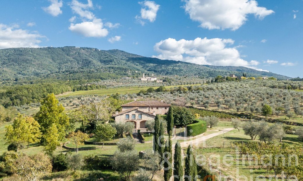 Two Country Houses With A Total Of 10 Bedrooms And In Reggello, Tuscany ...