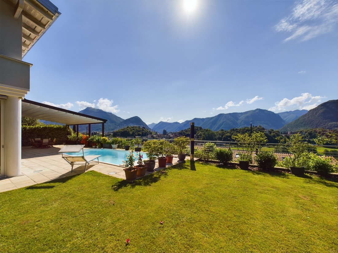 Elegant Representative Villa With Heated Outdoor In Lugano, Ticino ...