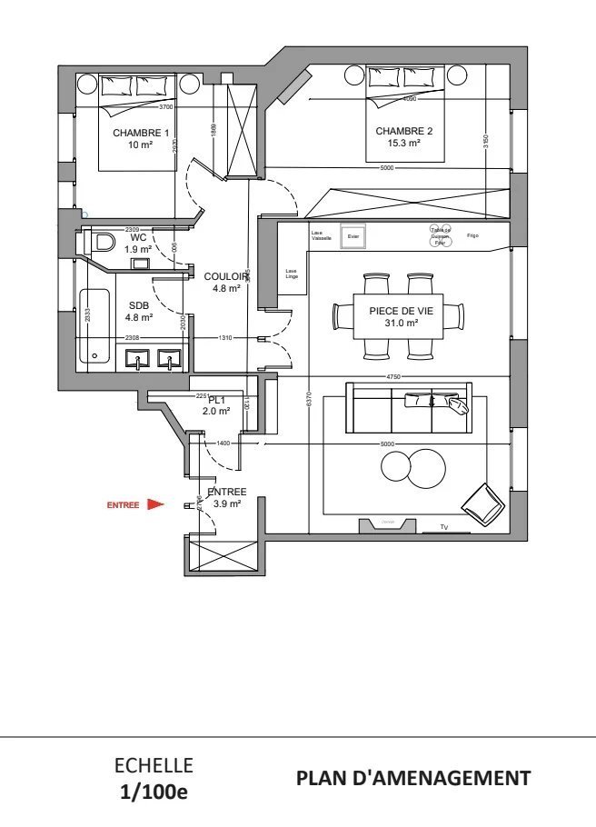 Beautiful 73 Sqm Haussmannian 2 Room Apartment In Paris, île De France ...