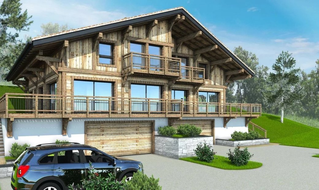 Individual Chalet Post And Beam View In Combloux, Auvergne Rhône Alpes ...