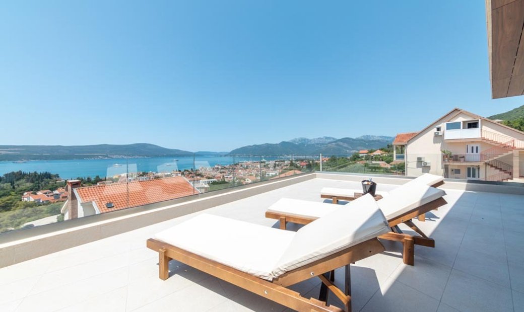 Villa With A Pool And Panoramic Views In Tivat, Tivat Municipality ...