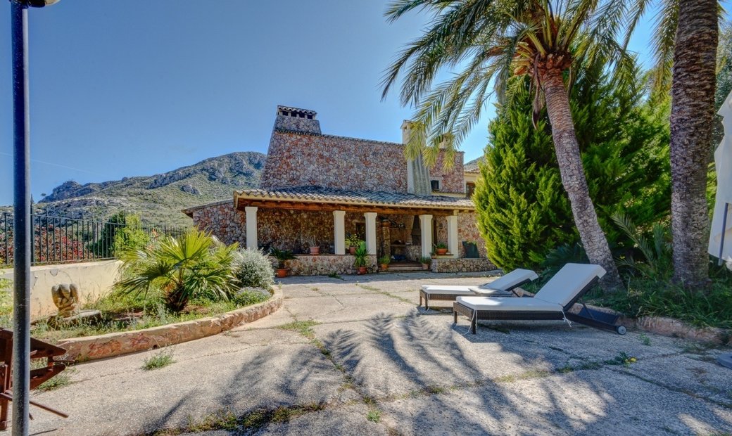 Natural Stone Finca With Views Into The In Andrach, Balearic Islands ...