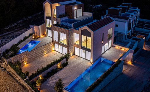 Luxury mountain view villas for sale in Donja Lastva, Tivat ...