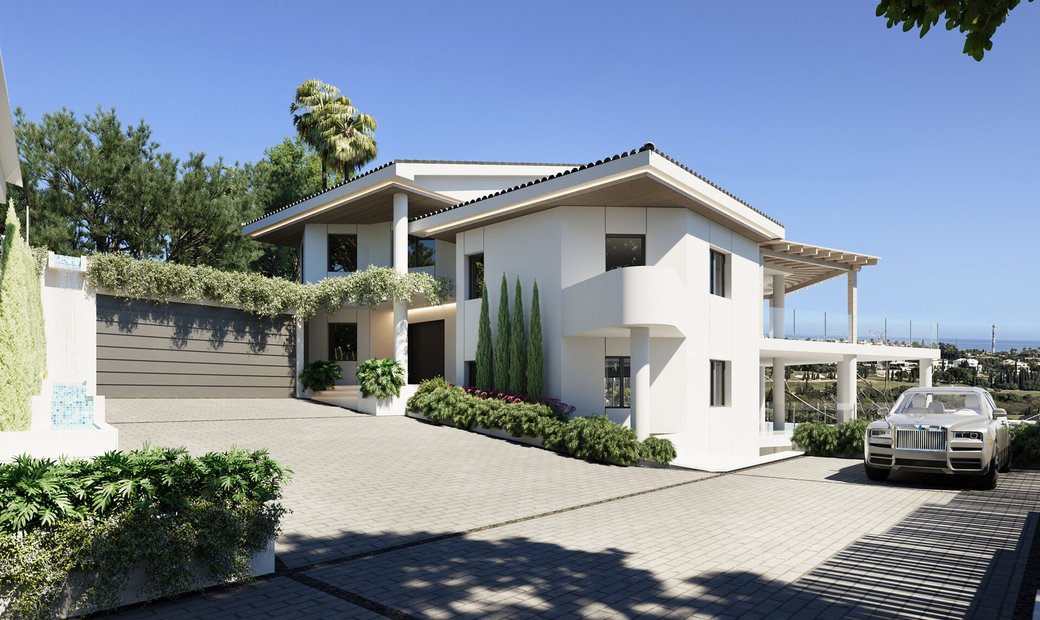 Well Located Villa With Breathtaking Golf Views In Los In Benahavis ...